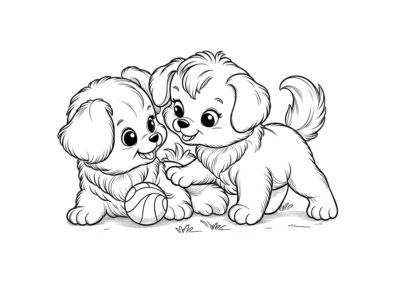 Find tegninger af hunde & hundehvalpe | Print dem GRATIS her