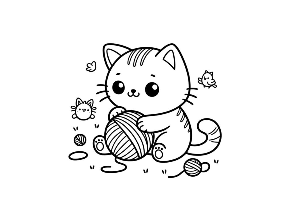 Tegning af katte - Find, print og farvelæg GRATIS tegninger
