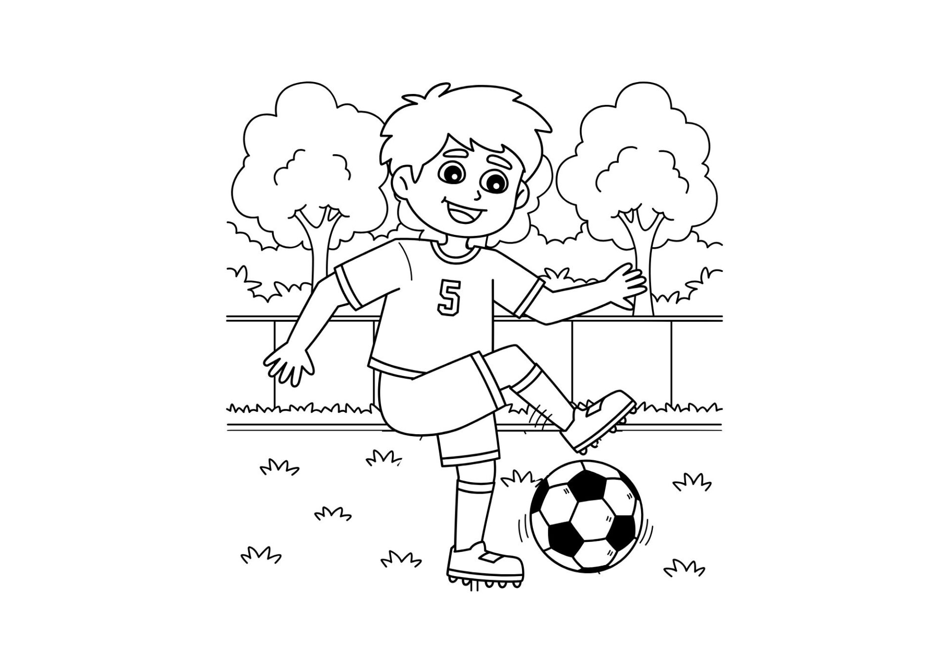 Print tegninger af fodbold og fodboldspillere her på siden!