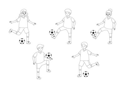 Print tegninger af fodbold og fodboldspillere her på siden!