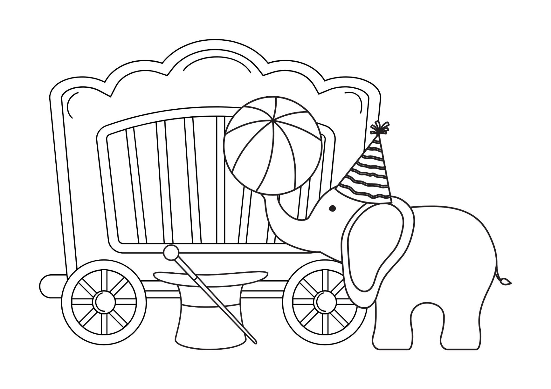 tegninger fra cirkus | Print tegninger af klovne og artister