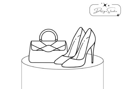 Tegninger fra Design Studio | Print tegning af tøj og sko!