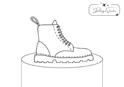 Tegninger fra Design Studio | Print tegning af tøj og sko!