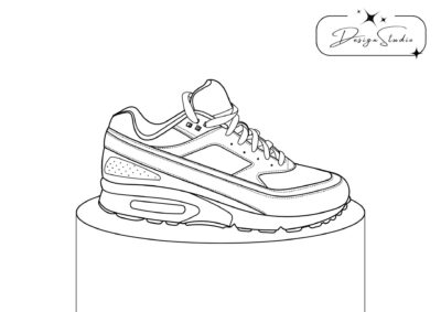 Tegninger fra Design Studio | Print tegning af tøj og sko!