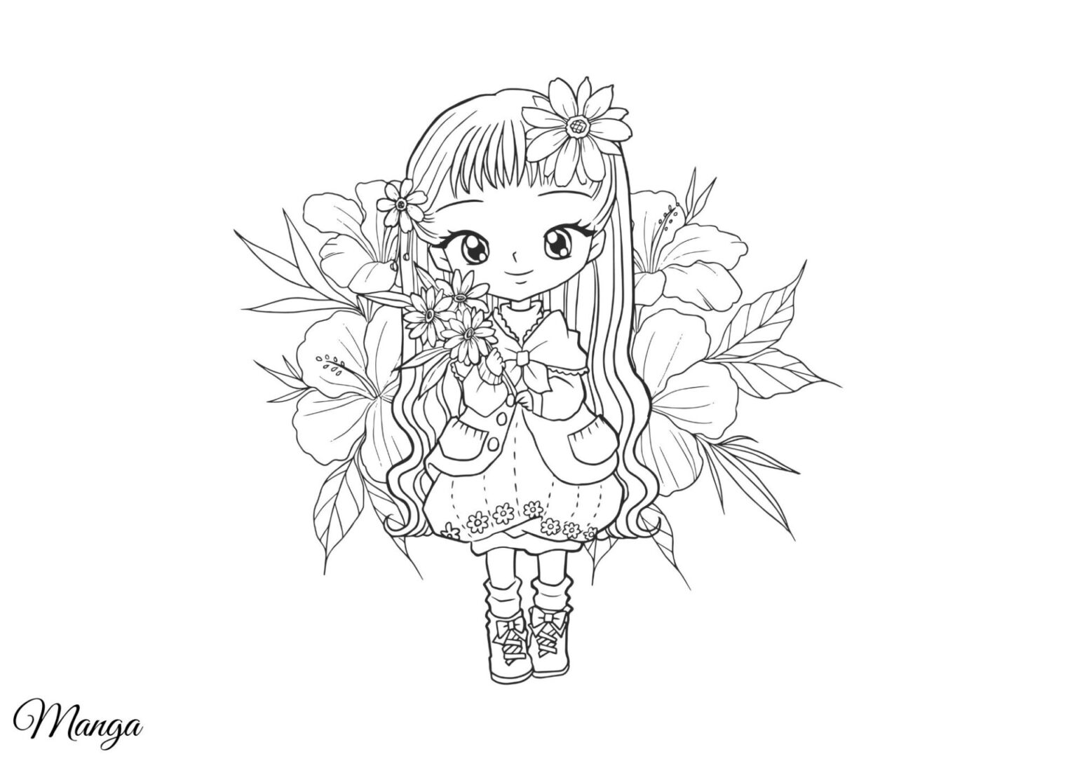 Tegninger af katte | Print søde katte til farvelægning