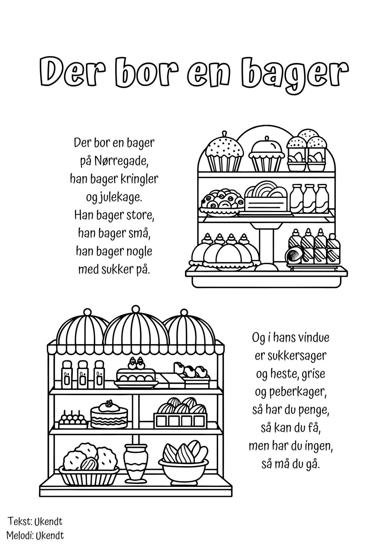 Børnesange | Print alle de gode klassiske børnesange grattis