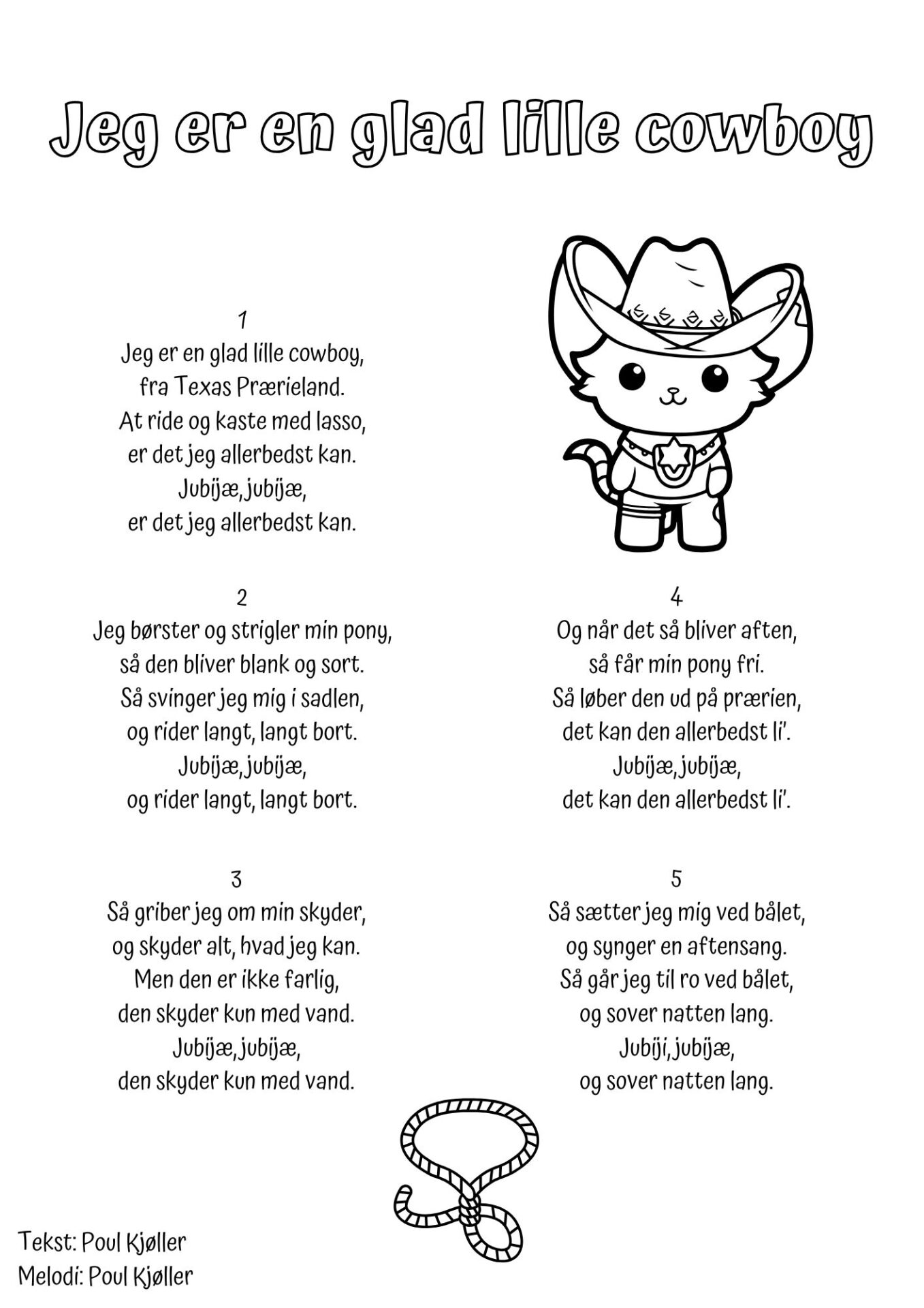 Jeg er en glad lille cowboy