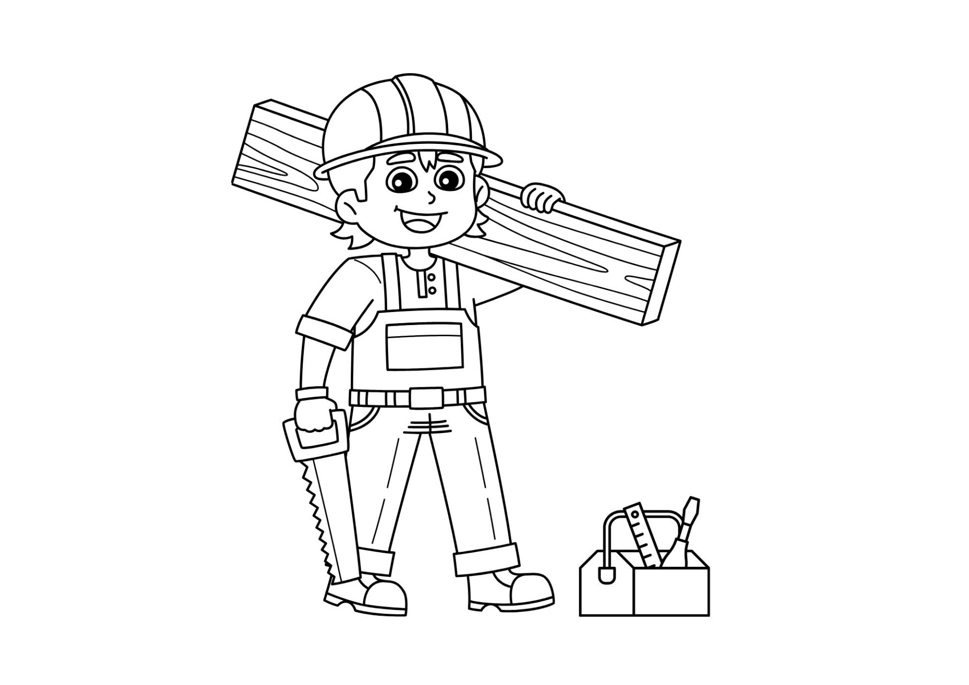 Tegninger af håndværkere | Print tømrer, malere og VVS'er!