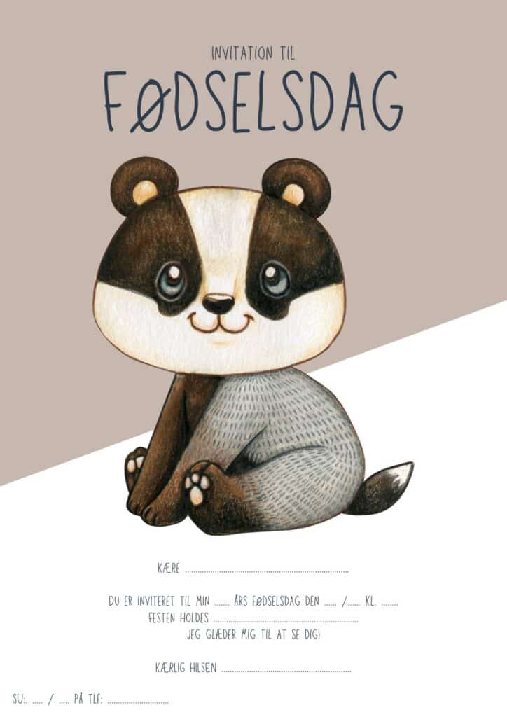 Print invitationer til fødselsdag | GRATIS invitationer